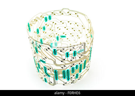 Cylindrically shaped key matrix grid isolated on white Stock Photo - Alamy