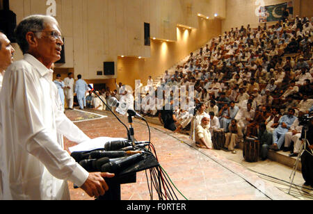 Khyber Pakhtunkhwa Chief Minister, Pervez Khattak addresses during ...