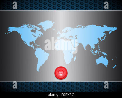 Brushed metal map Stock Photo - Alamy