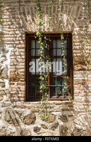 old wooden window Castilian style in Toledo Spain Stock Photo - Alamy