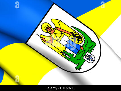 Flag of Jena, Germany. Close Up Stock Photo - Alamy