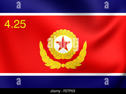 Ground Force Flag of the People's Republic of China. 3D Illustration ...