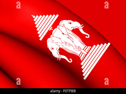 Laos: Flag of the Kingdom of Laos (1952-1975). From 1952 until the fall ...