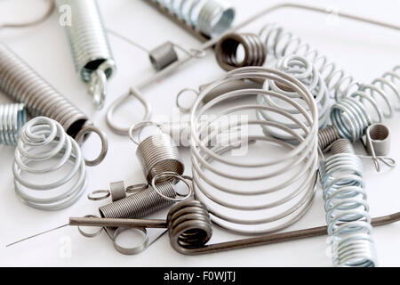 Various types of steel springs (metal springs Stock Photo - Alamy