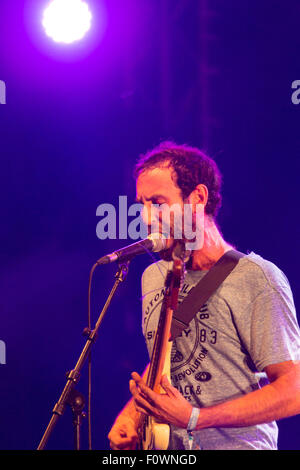 VIET CONG, GREEN MAN FESTIVAL, 2015: Matt Flegel of Viet Cong on the ...