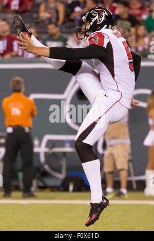 Atlanta Falcons punter Matt Bosher (5) kicks against the Arizona ...