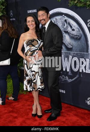 Brian Tee, wife Mirelly Taylor, daughter Madelyn Skyler at The Red Nose ...