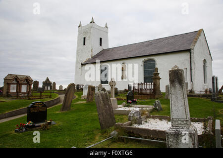 Ballintoy parish church and graveyard, County Antrim, Northern Ireland ...