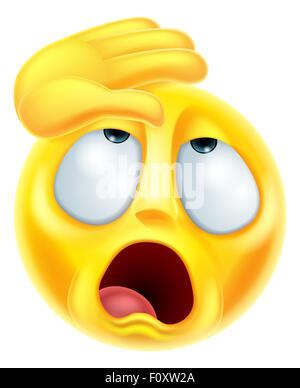 Emoji, emoticon - shock Stock Photo - Alamy