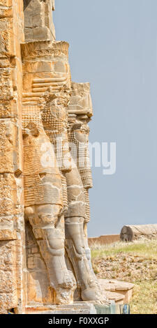 Persepolis Lamassu statues Stock Photo - Alamy