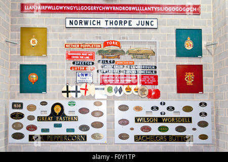 National Railway Museum York nameplates Stock Photo - Alamy