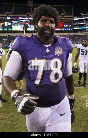 August 22, 2015: Baltimore Ravens running back Terrence Magee (30) runs ...