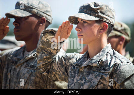 U.S. Army Captain Kristen Griest is congratulated by Army Chief of ...