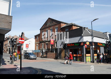 Division Street in Sheffield city centre road England Stock Photo - Alamy