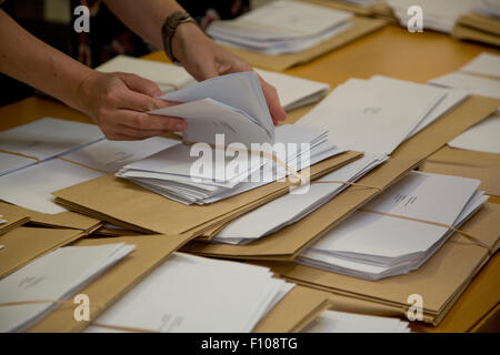 Envelopes with examination results Stock Photo - Alamy
