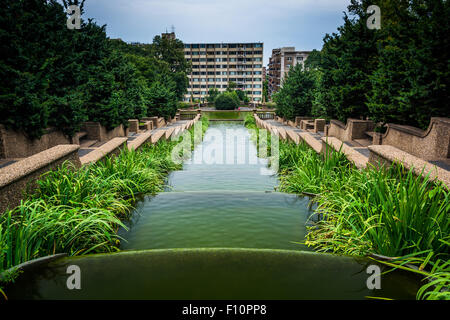 Cascading fountain at Meridian Hill Park, in Washington, DC Stock Photo ...
