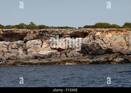 Menorca volcanic cliffs Stock Photo - Alamy