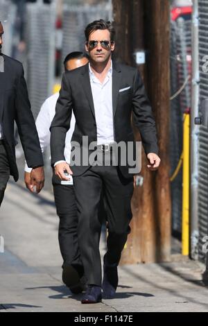 Jon Hamm seen arriving at ABC studios for Jimmy Kimmel Live. Featuring ...