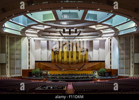 The Mormon Conference Center interior auditorium in Salt Lake City ...