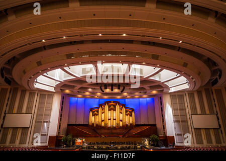 The Mormon Conference Center interior auditorium in Salt Lake City ...