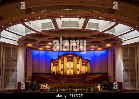 The Mormon Conference Center interior auditorium in Salt Lake City ...