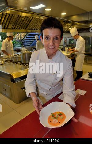 Sant Pau restaurant in Sant Pol de Mar in the Maresme region of the ...