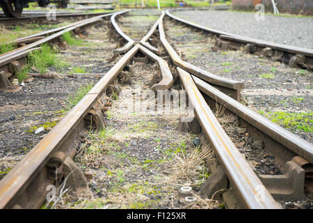 Railway tracks, aka, railway lines Stock Photo - Alamy