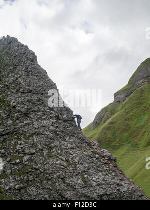 Elbow Ridge is a rock climb in Winnats Pass,close to Castleton in the ...