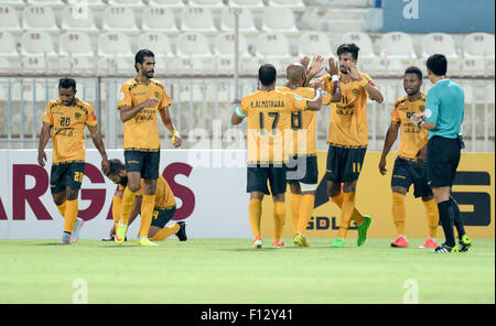 Kuwait City, Kuwait. 25th Aug, 2015. The lineup players of Kuwait's Al ...