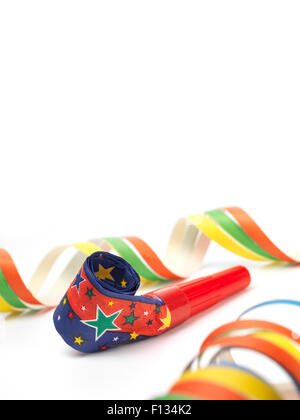 Isolated Party Horn Blower Stock Photo - Alamy
