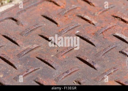 Metal drain cover pattern Stock Photo - Alamy