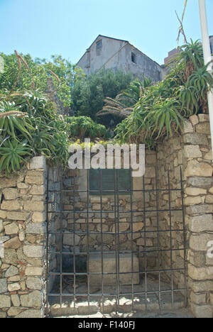 France, Corsica, Calvi, Citadel, Christopher Colombus memorial Stock ...
