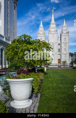 The Mormon Temple complex in Salt Lake city, Utah, USA Stock Photo - Alamy