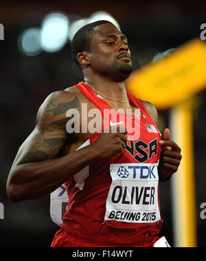 The United States' David Oliver reacts after winning the gold medal in ...