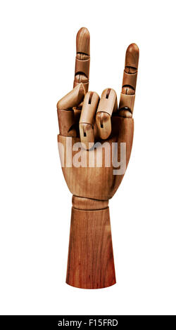 Wooden Hand in a unique Pose for use in designs and Layouts Stock Photo ...