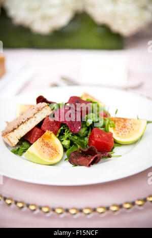 Watermelon Salad close-up, selective focus Stock Photo - Alamy