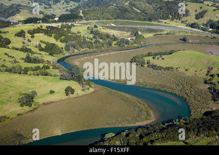 Puhoi and Puhoi River Auckland Region, North Island, New Zealand ...