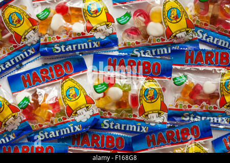 Pile of Haribo mini bags of sweets Stock Photo - Alamy