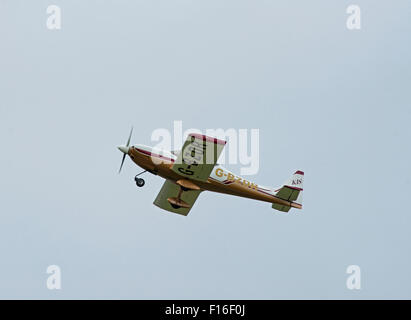 A Tri-R KIS TR-1 single engine light aircraft on the ground at Dornoch ...