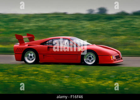 Ferrari 288 GTO Evoluzione Prototype at Fiorano test track in 1987 ...