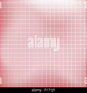 Abstract Red Halftone Dot Pattern Background with Retro Comic Sunburst ...