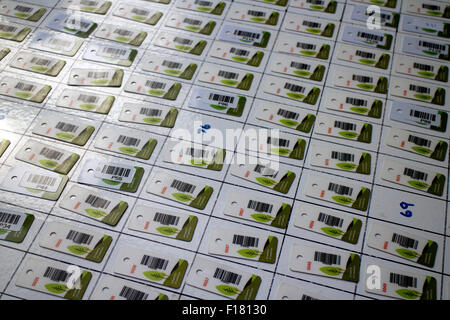 parkrun finishing tokens Stock Photo - Alamy