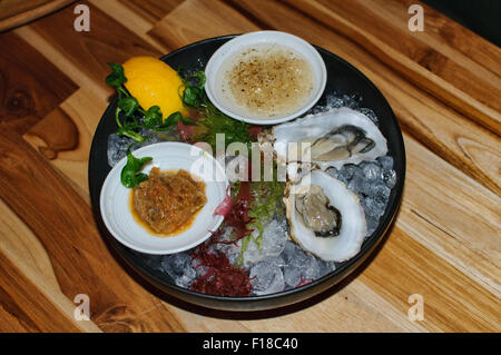 Fine Dining - Gourmet Oyster Stock Photo - Alamy