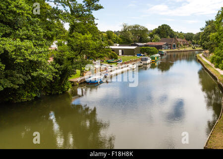 Canoes on the River Wey at Guildford boat house Stock Photo - Alamy