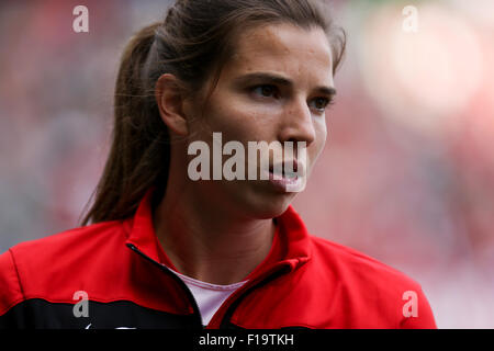Aug. 30, 2015 - TOBIN HEATH (17) heads the ball. The Portland Thorns FC ...