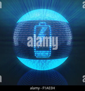 Power icon isolated on 3d blue round button abstract illustration Stock ...