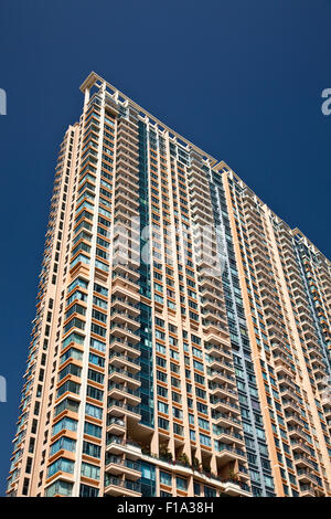 Modern high rise luxury apartment buildings , The Terraces, in central ...