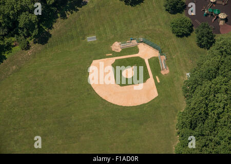 Little league baseball field, aerial view Stock Photo - Alamy
