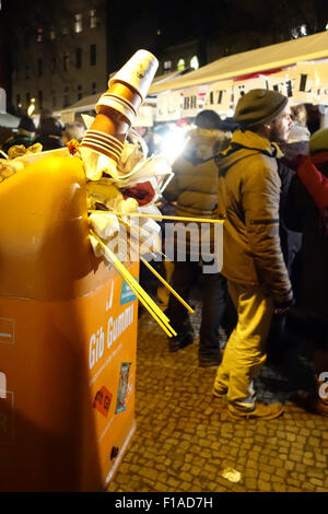 Street of Berlin, with trash and garbage Stock Photo - Alamy