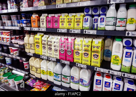 The dairy and milk case at a grocery store Stock Photo - Alamy
